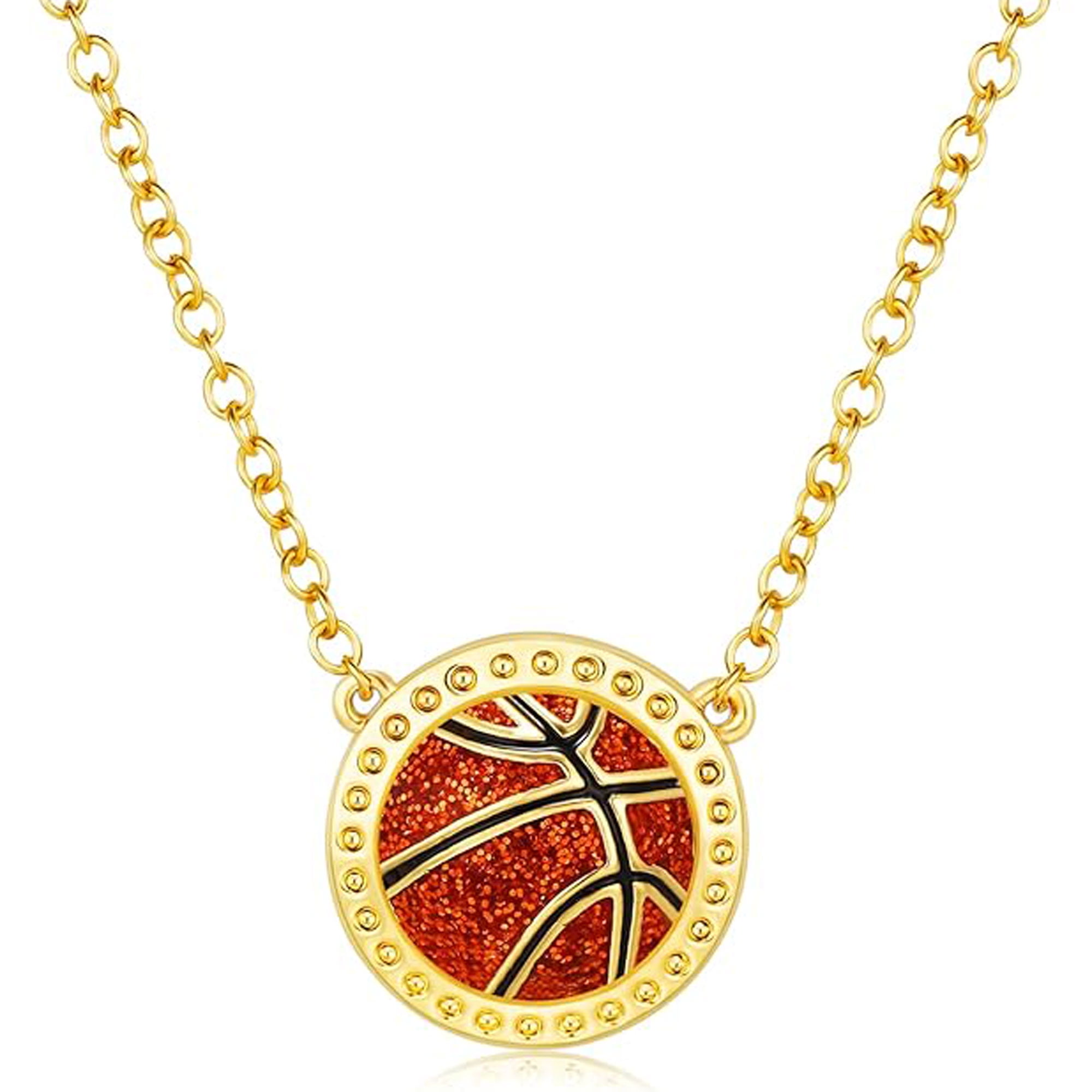 APSVO 18K Gold Plated Basketball Themed Necklaces for Women Stuff ...