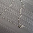 APSVO S925 Sterling Silver Plated Initial Necklace for Women Letter E ...