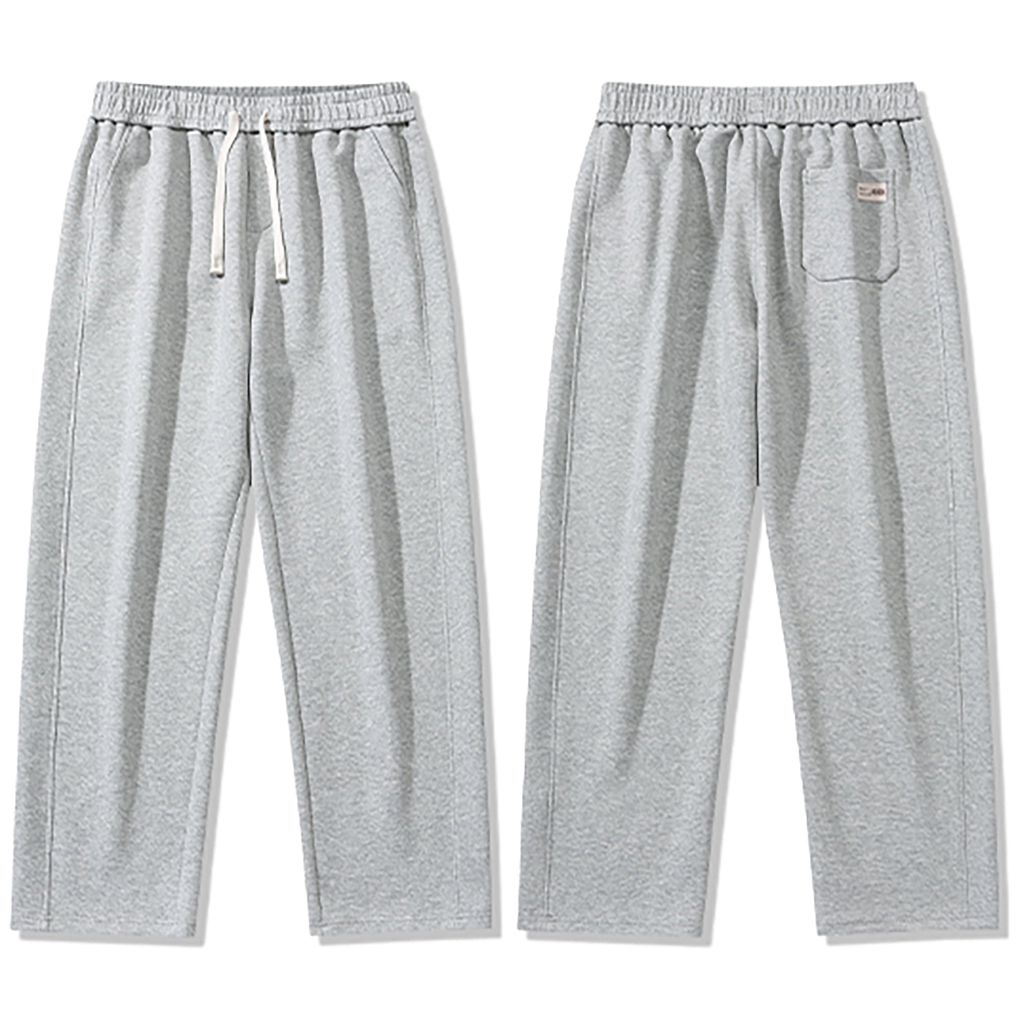 APTESOL Cotton Loose-Fit Wide-Leg Casual Trousers for Men - Walmart.com