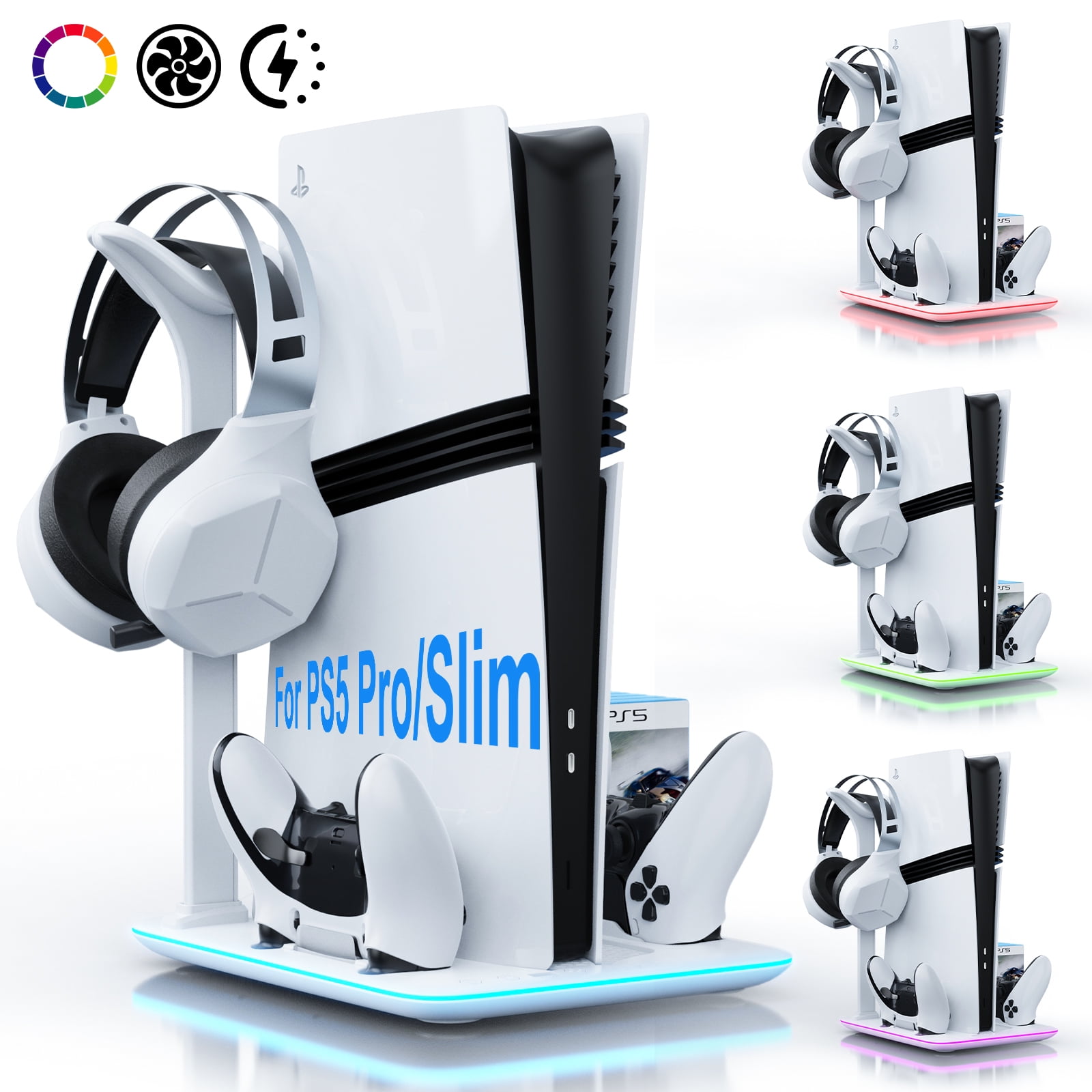 APTGAME Cooling Station for PS5 Slim & PlayStation 5 Pro Console ...