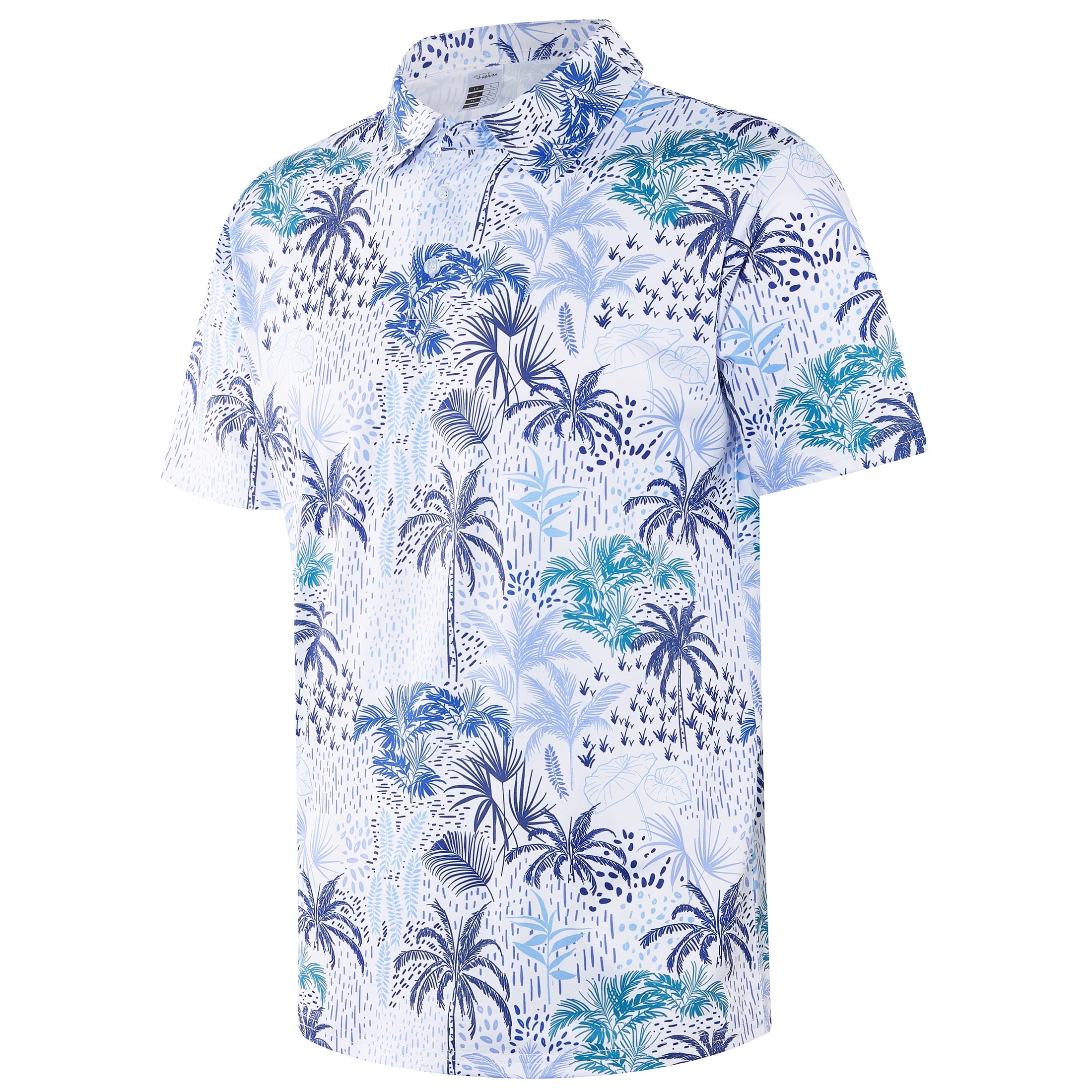 APTRO Mens Golf Shirt Short Sleeve Polo Shirt Dry Fit Printed Performance Moisture Wicking ...