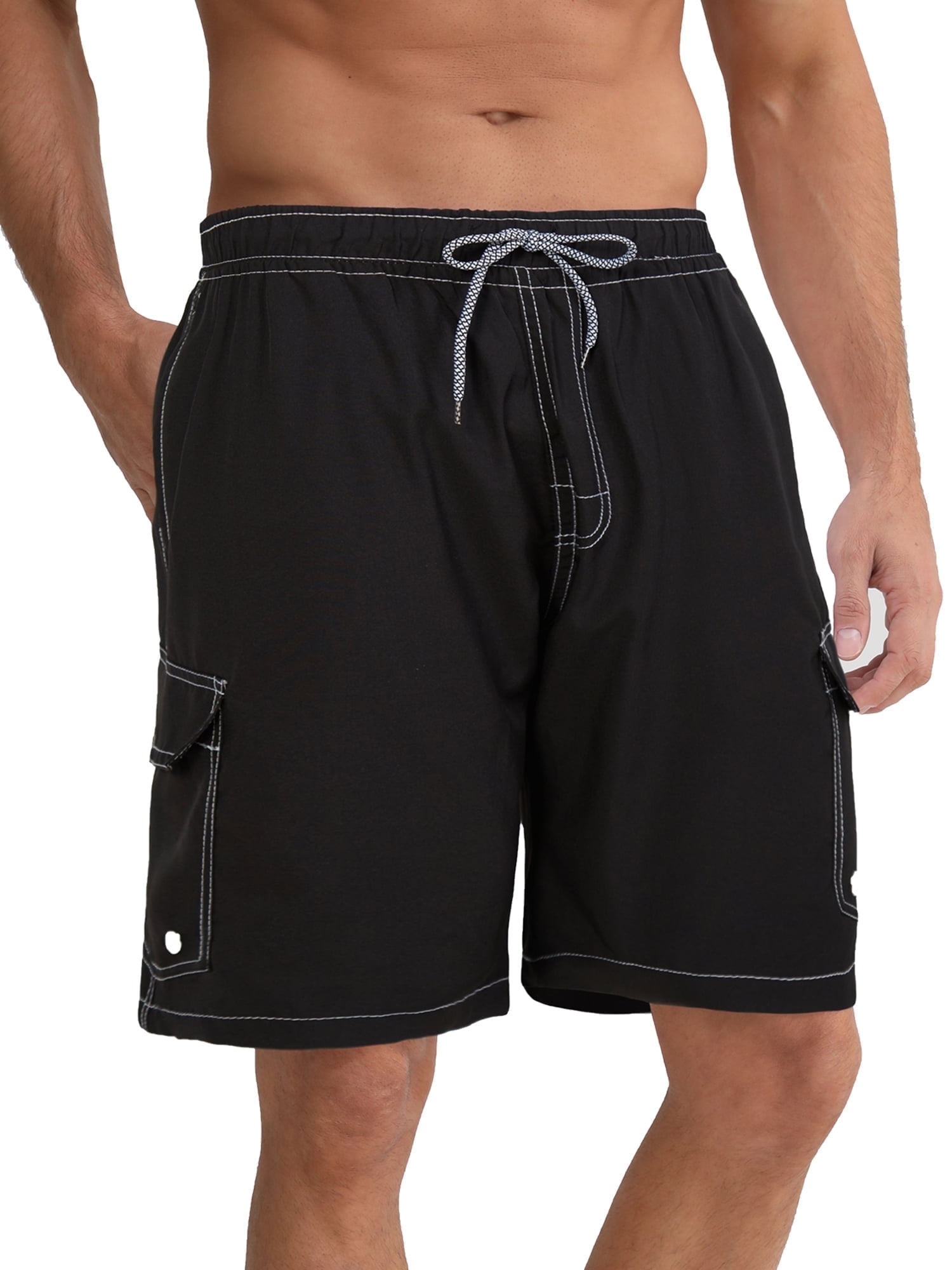 APTRO Men's Quick Dry Swim Trunks with Mesh Lining, Drawstring Waist ...