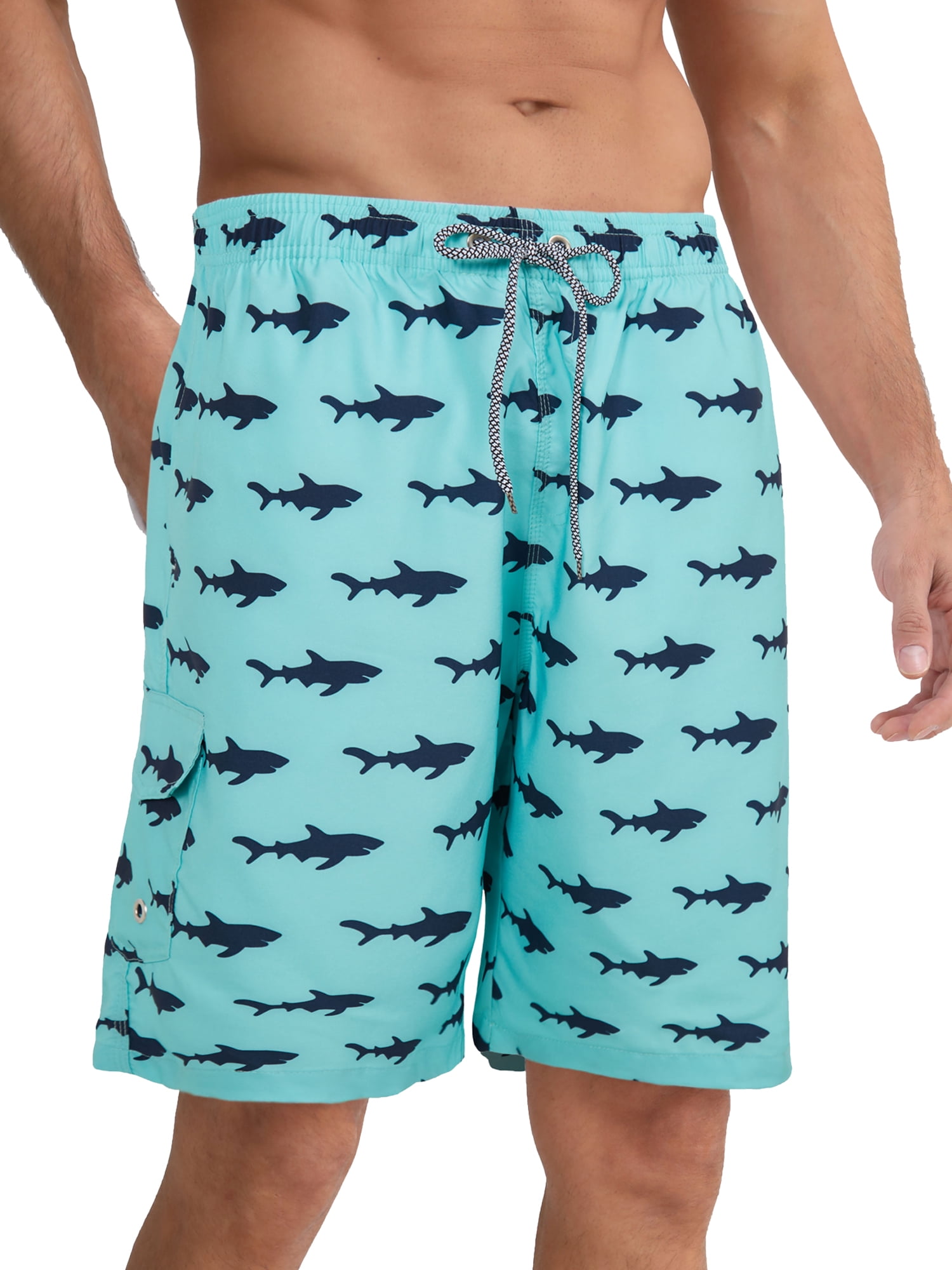 APTRO Mens Swim Trunks Mesh Liner Swimming Shorts Board Shorts Quick ...
