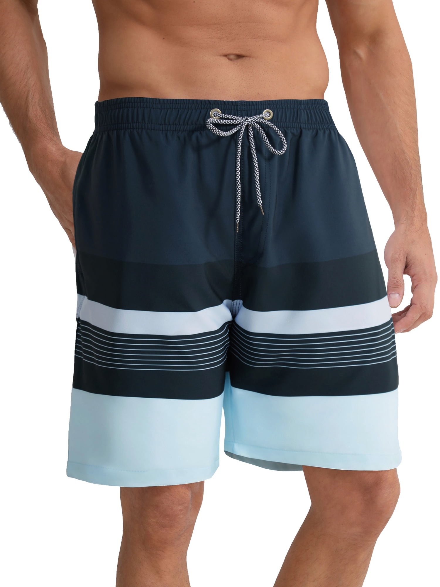 Aptro Mens Quick Dry Swim Trunks With Mesh Lining Drawstring Waist