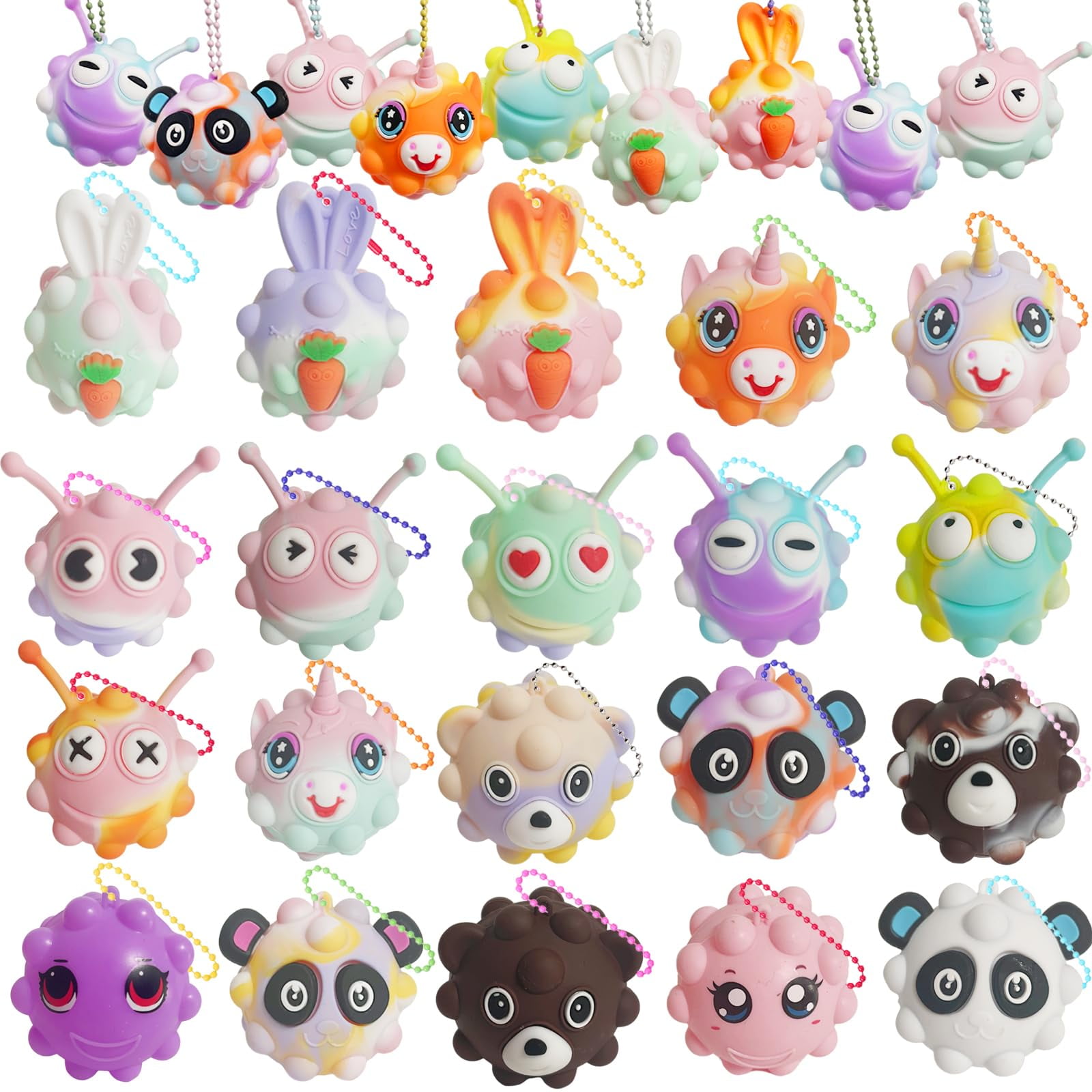 APZ 20 PackITSC Animals Pop Balls,3D Pop Animal Pop Balls Birthday ...