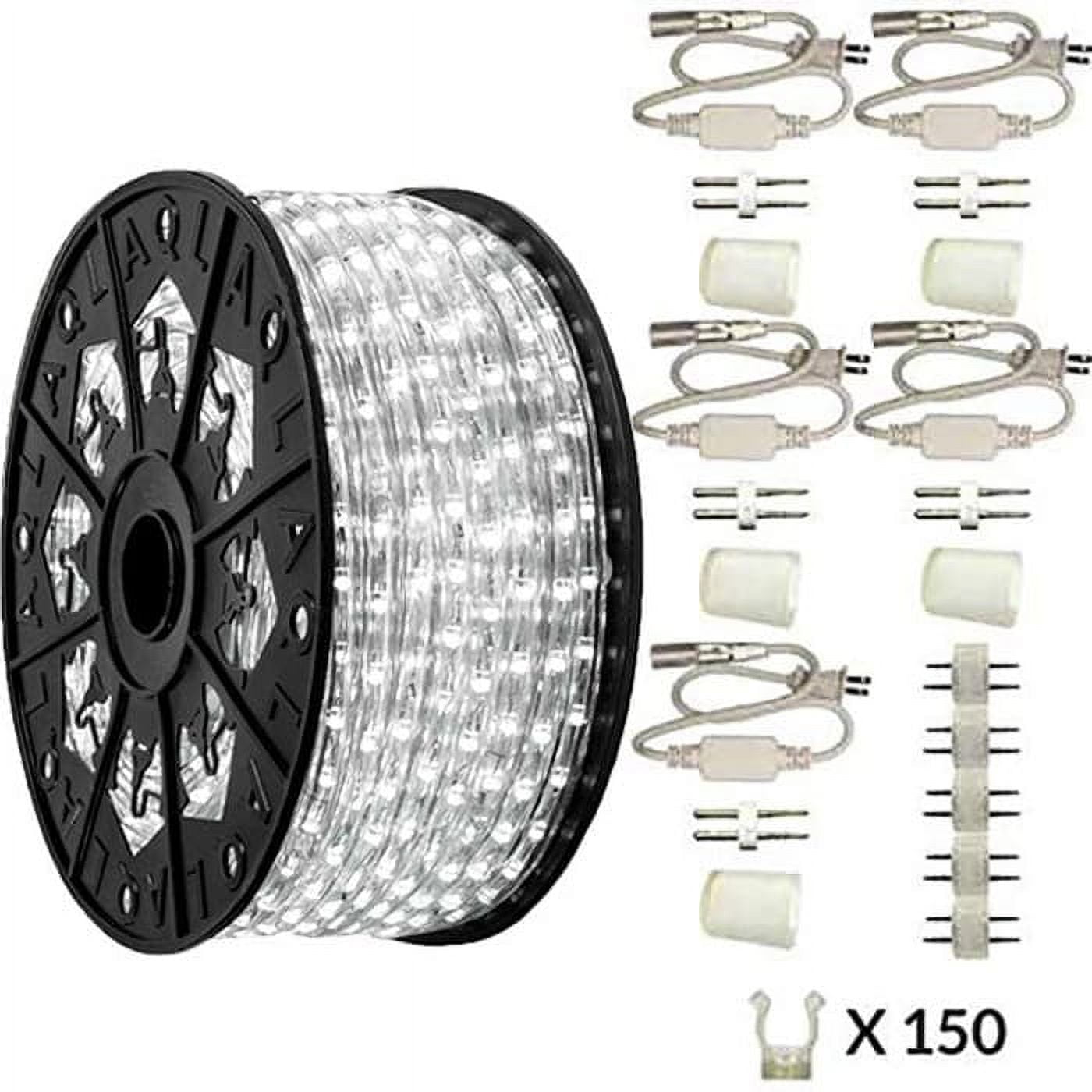 AQ Lighting Premium Plastic LED Rope Light Kit with Waterproof in Cool ...