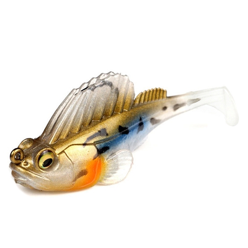 AQCW 7.5CM/14G Soft Mudskipper Lure with Sharp Hook Paddle Tail ...
