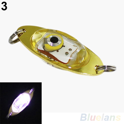 AQCW LED Deep Drop Underwater Eye Shape Fishing Squid Fish Lure Light ...