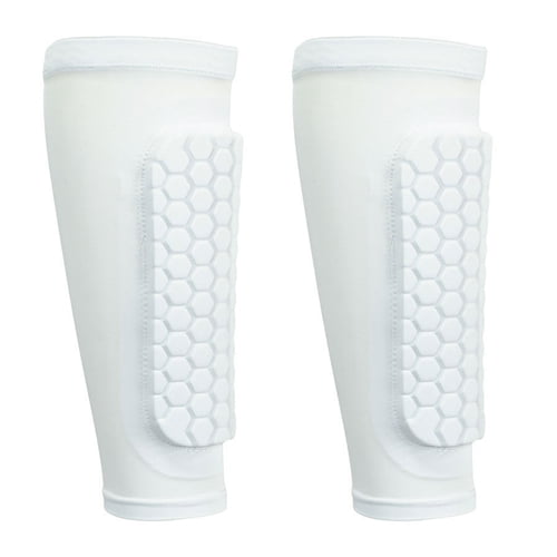 AQCW Soccer Shin Guard Sleeves Calf Compression Sleeve with Honeycomb ...