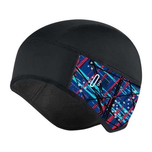 AQCW Women Men Winter Helmet Liner Beanie Hat with Glasses Holes Soft ...