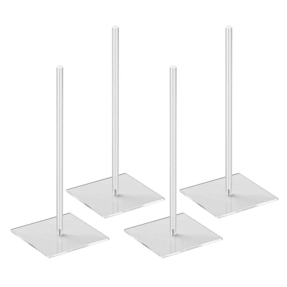 AQFZ 1/4Pcs Acrylic Donut Stand Doughnut Holder with Anti-Slip Feet ...