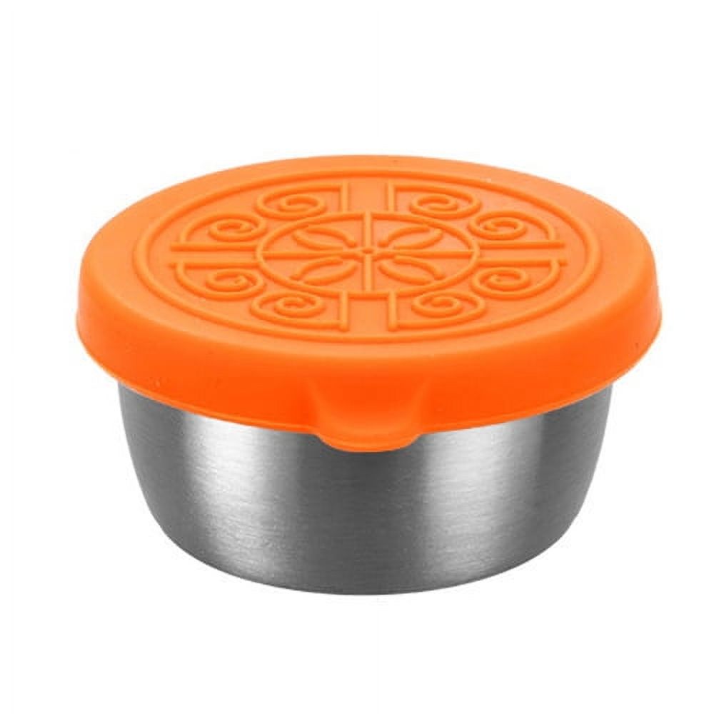 AQFZ 1 Set 40ml Sauce Cup with Silicone Lid Good Sealing Leakproof ...