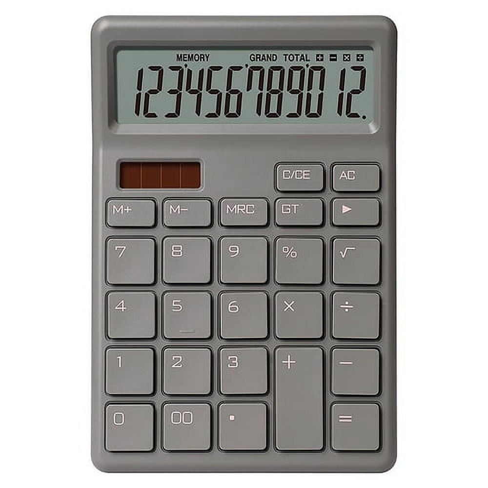 AQFZ 1 Set Electronic Calculator Portable Dual Power Calculator 12 ...