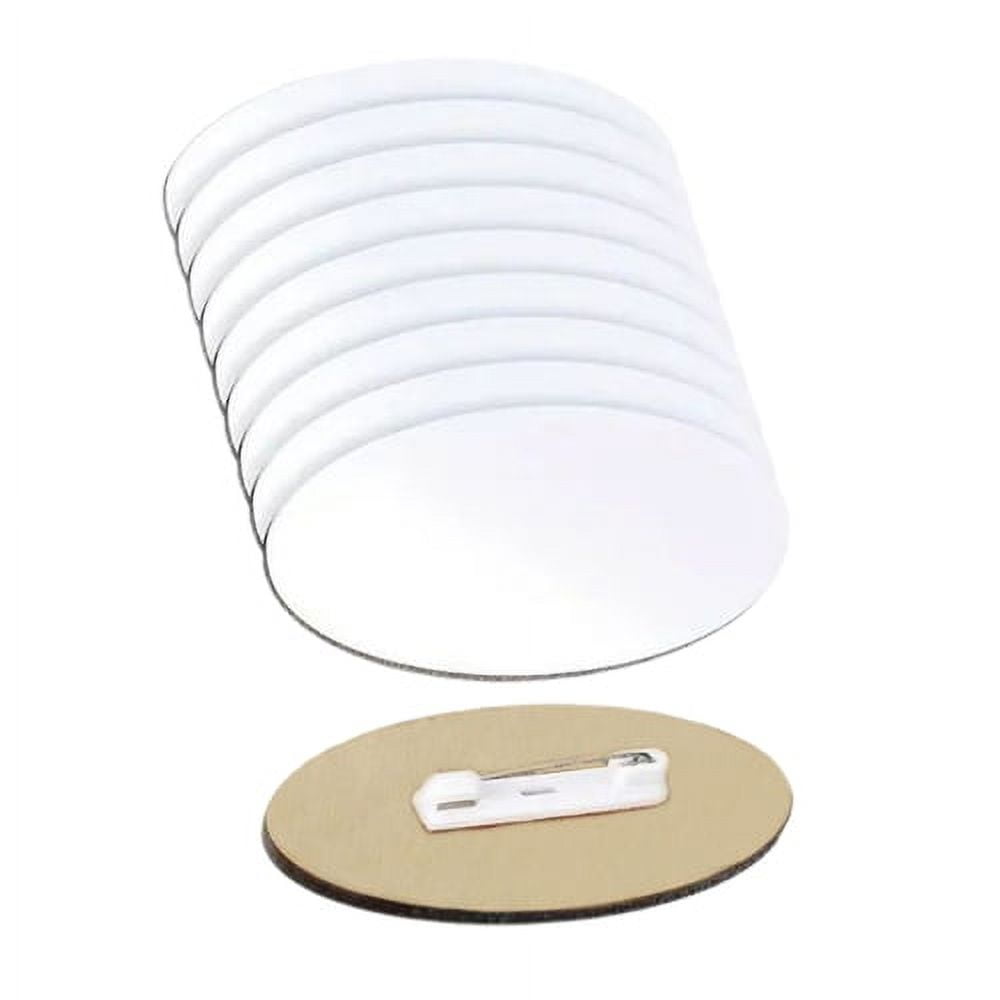 AQFZ 10Pcs/Set DIY Oval Name Badge with Pin Office Workers Students ...