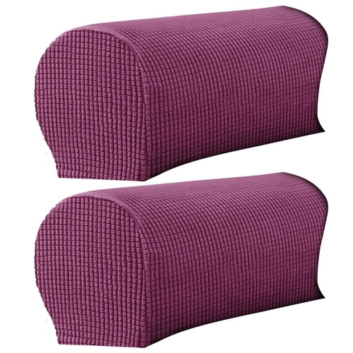 AQFZ 2Pcs Sofa Arm Protector Anti-Slip High Elastic Polyester Soft to ...