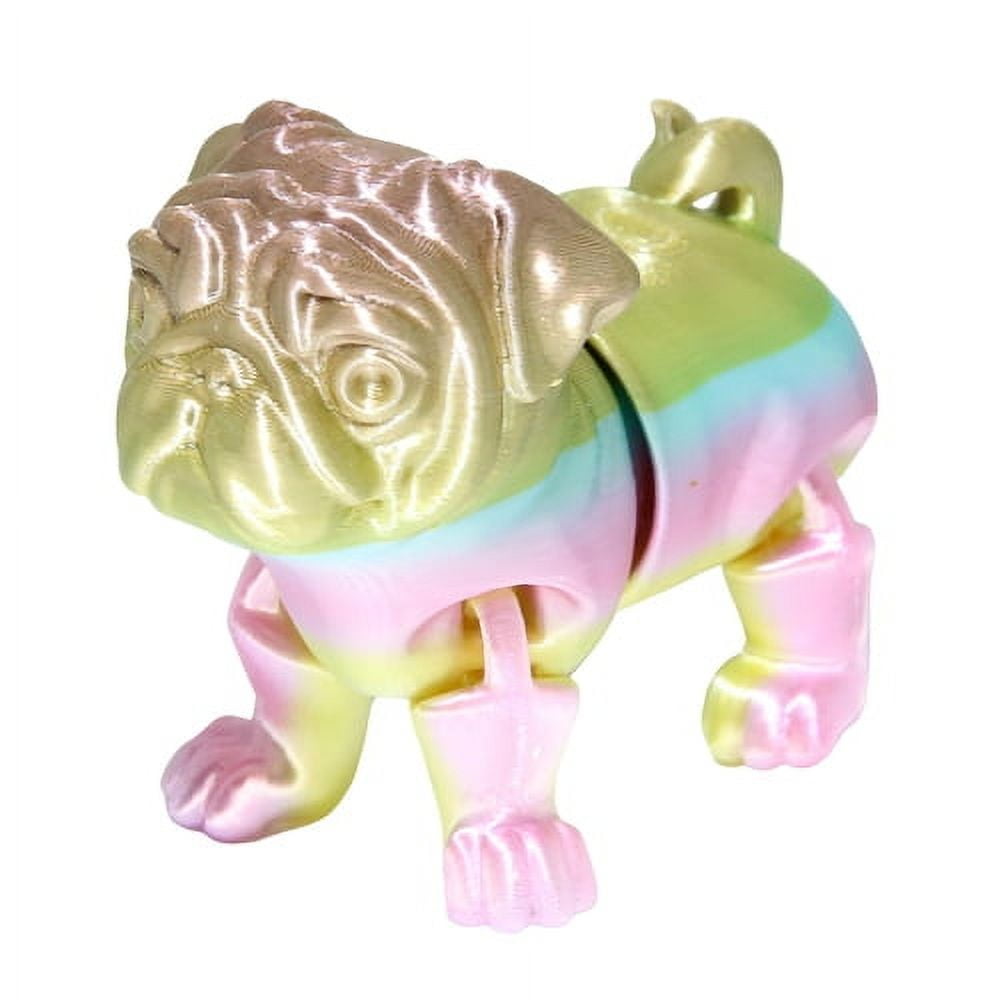 AQFZ 3D Printed Dog Model Collectible Fidget Toy Puppy Ornament with ...