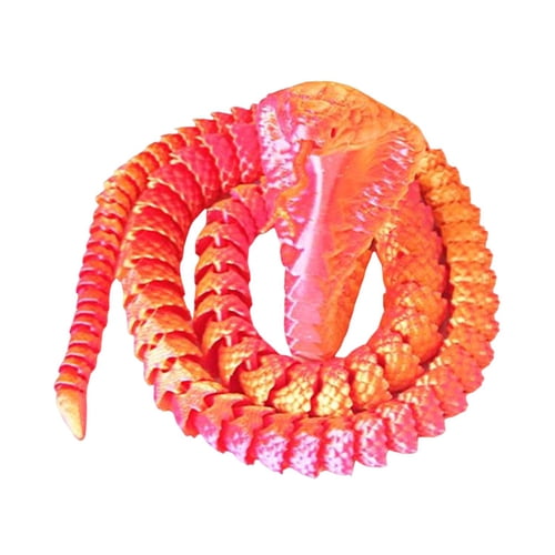 AQFZ 3D Printed Snake Figurine Movable Joints Snake Figure Articulated ...