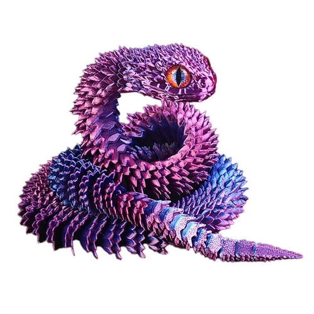 AQFZ 3D Printed Snake Figurine Movable Joints Snake Figure Articulated ...