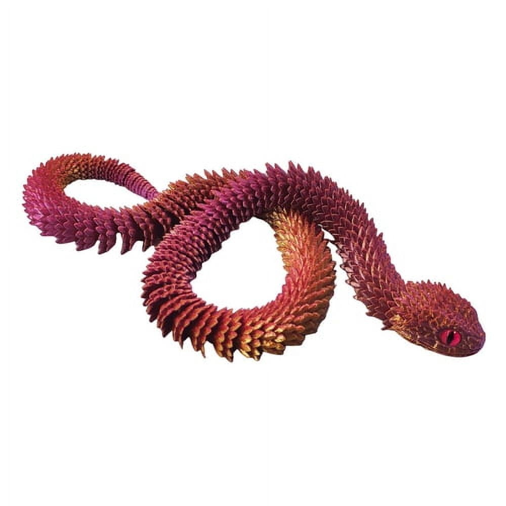 AQFZ 3D Printed Snake Toy Articulated Viper Figurine Fidget Snake Toy ...
