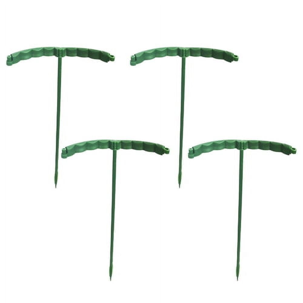 AQFZ 4/8 Pack Plant Support Stakes Plastic Half Round Plant Support ...
