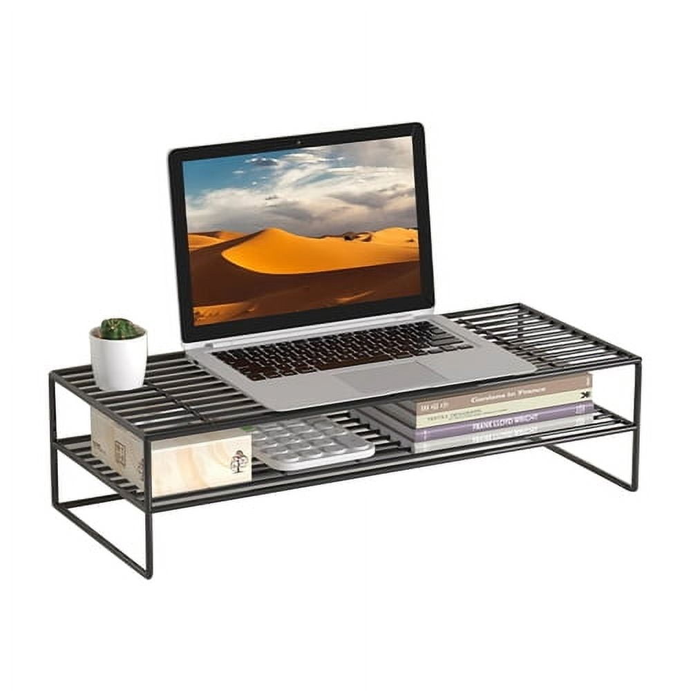 AQFZ Computer Elevated Rack Monitor Stand Double-Layer Design High ...