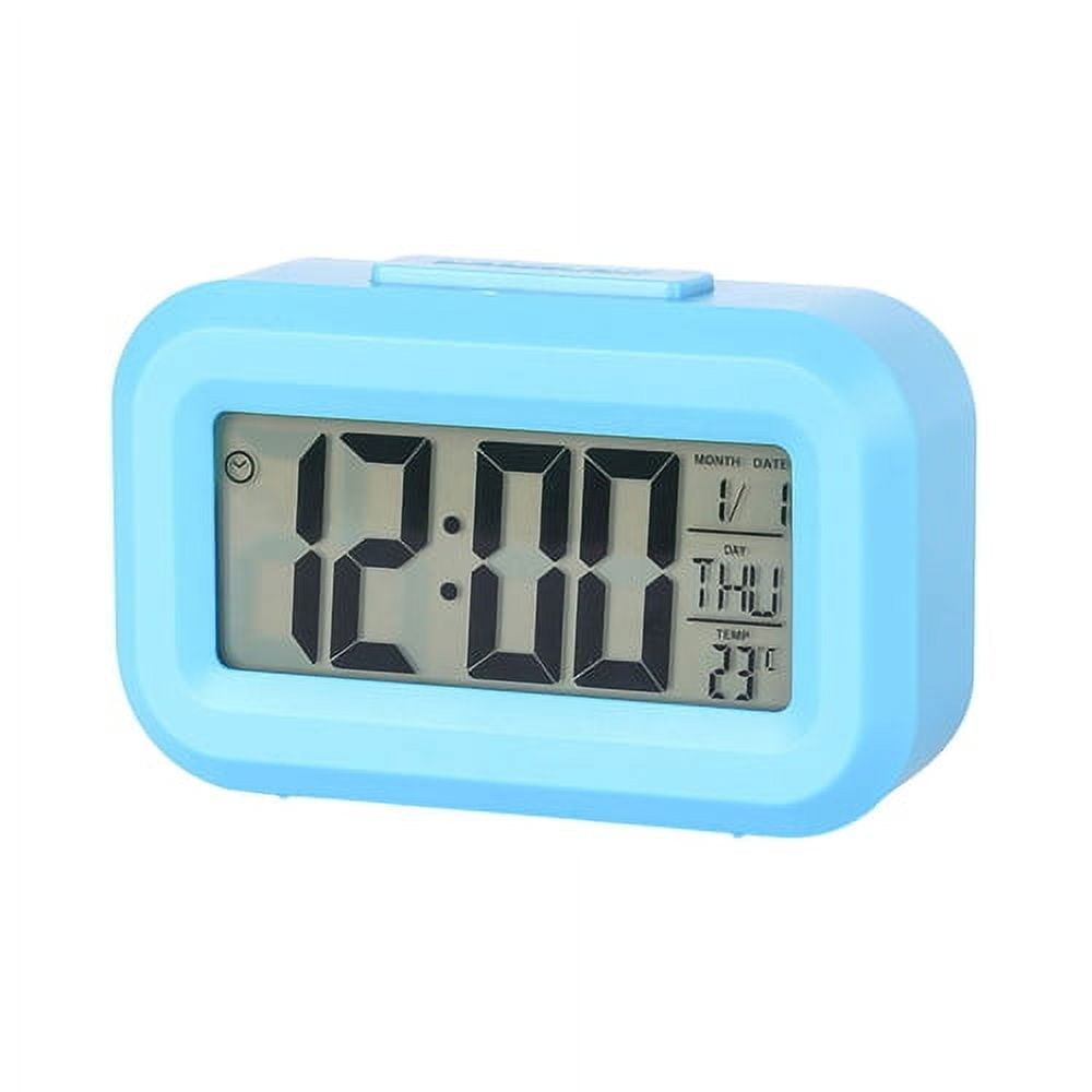 AQFZ Digital Travel Alarm Clock Easy to Read Snooze Function 12/24-Hour ...