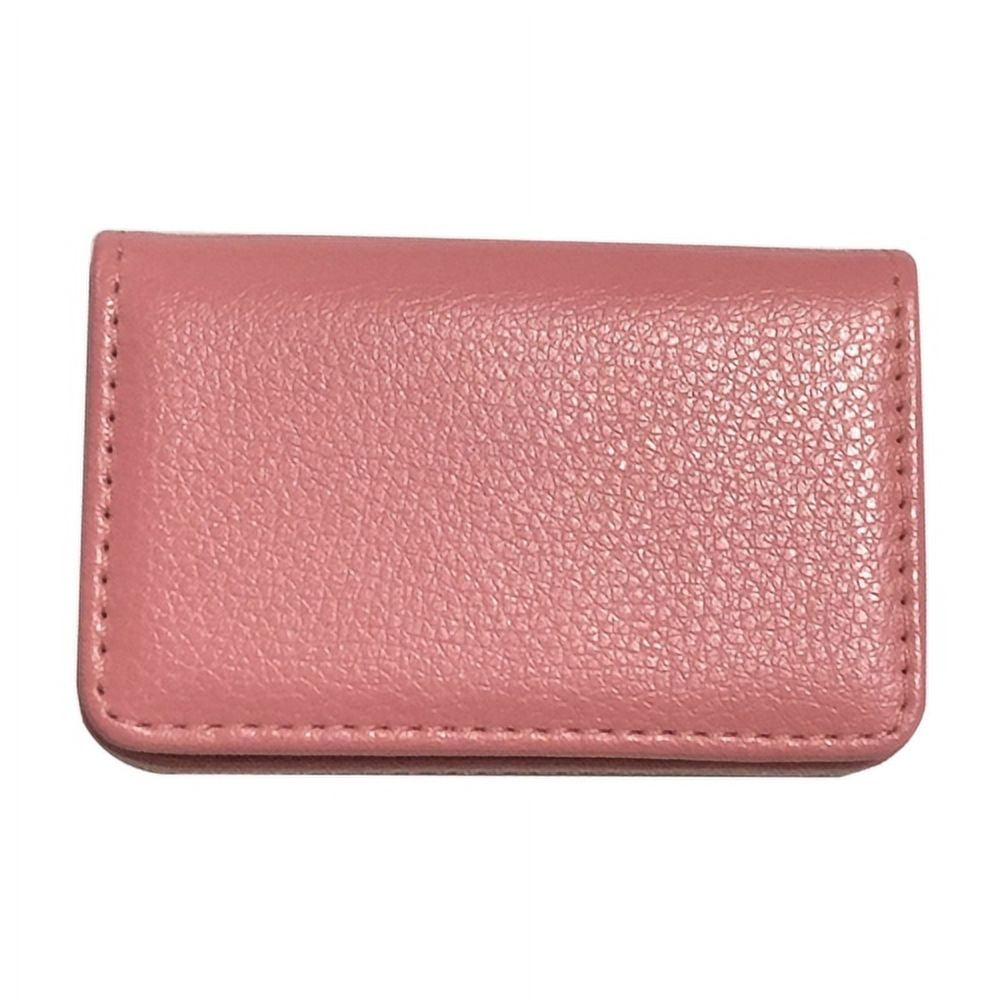 AQFZ Faux Leather Business Card Holder with Magnetic Closure Slim ...