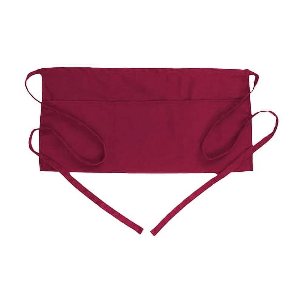 AQFZ Half Apron 3 Pockets Adjustable Strap Men Women Waitress Waiter ...