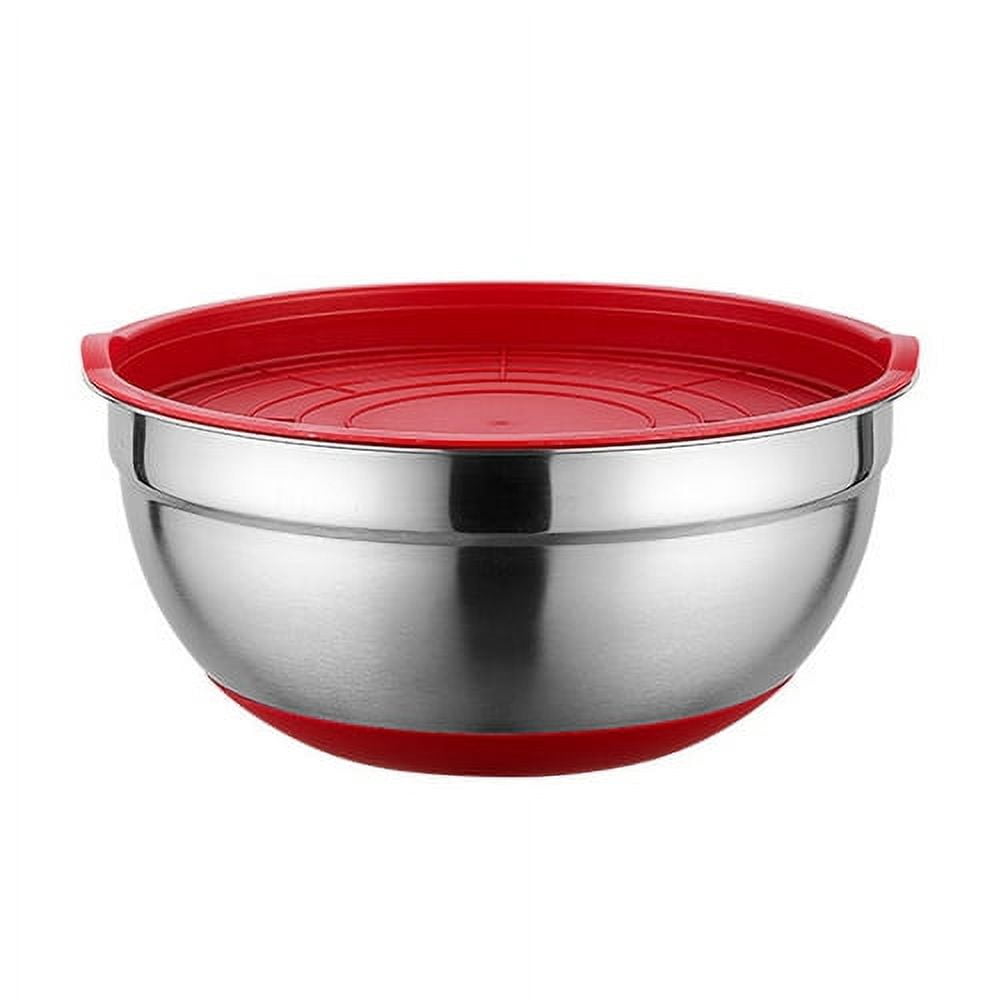 AQFZ Mixing Bowl with Lid Set Large Capacity Non-Slip Bottom Polished ...