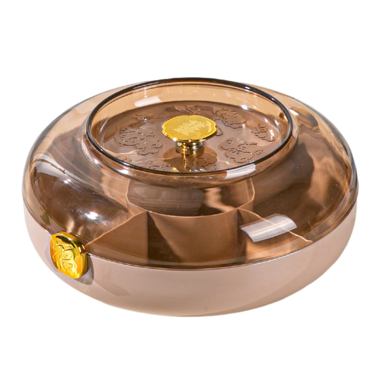 AQFZ Snack Serving Tray with Lid Plastic Divided Appetizer Tray 5 ...