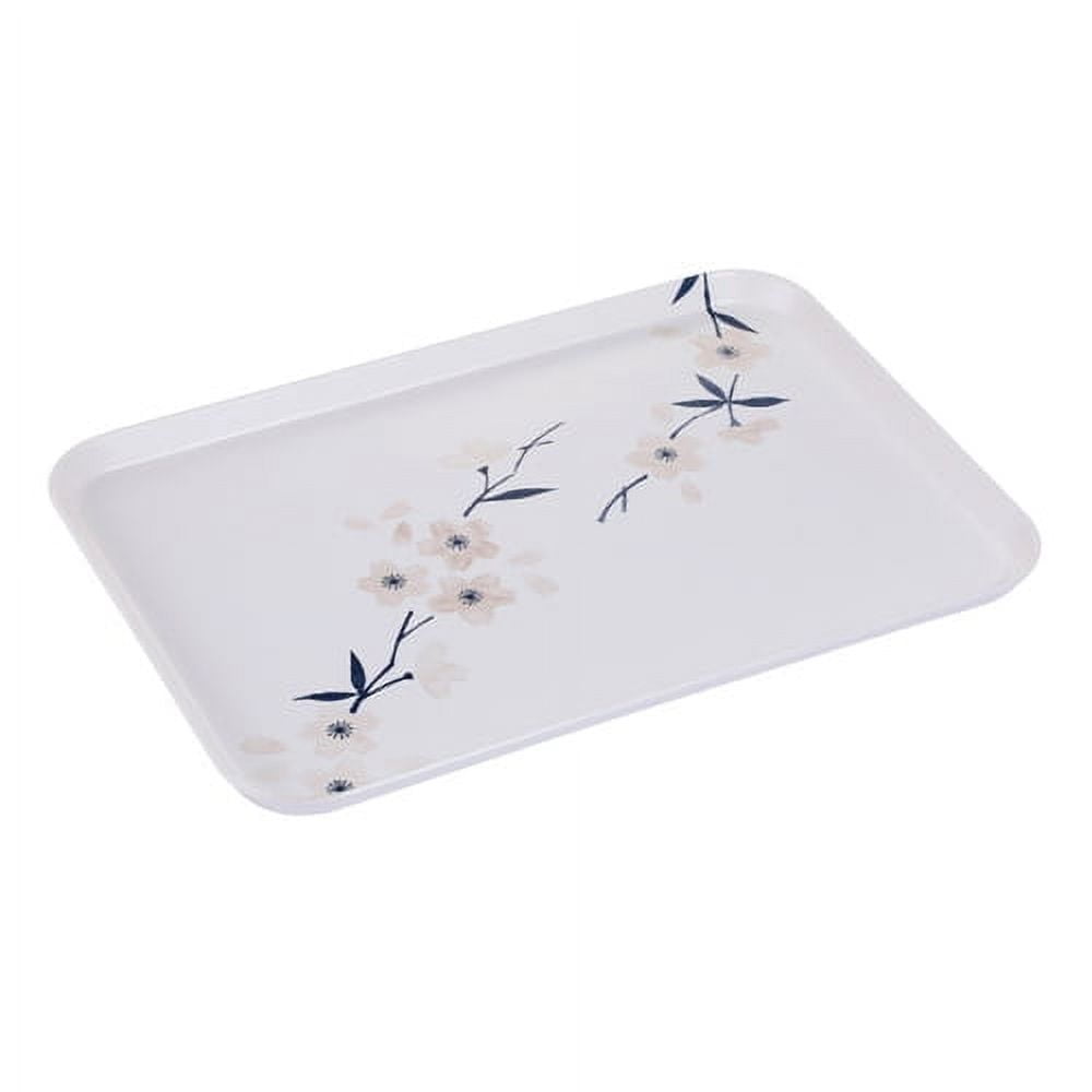 AQFZ Snack Tray Floral Design Heat Resistant Display Melamine Cherry ...