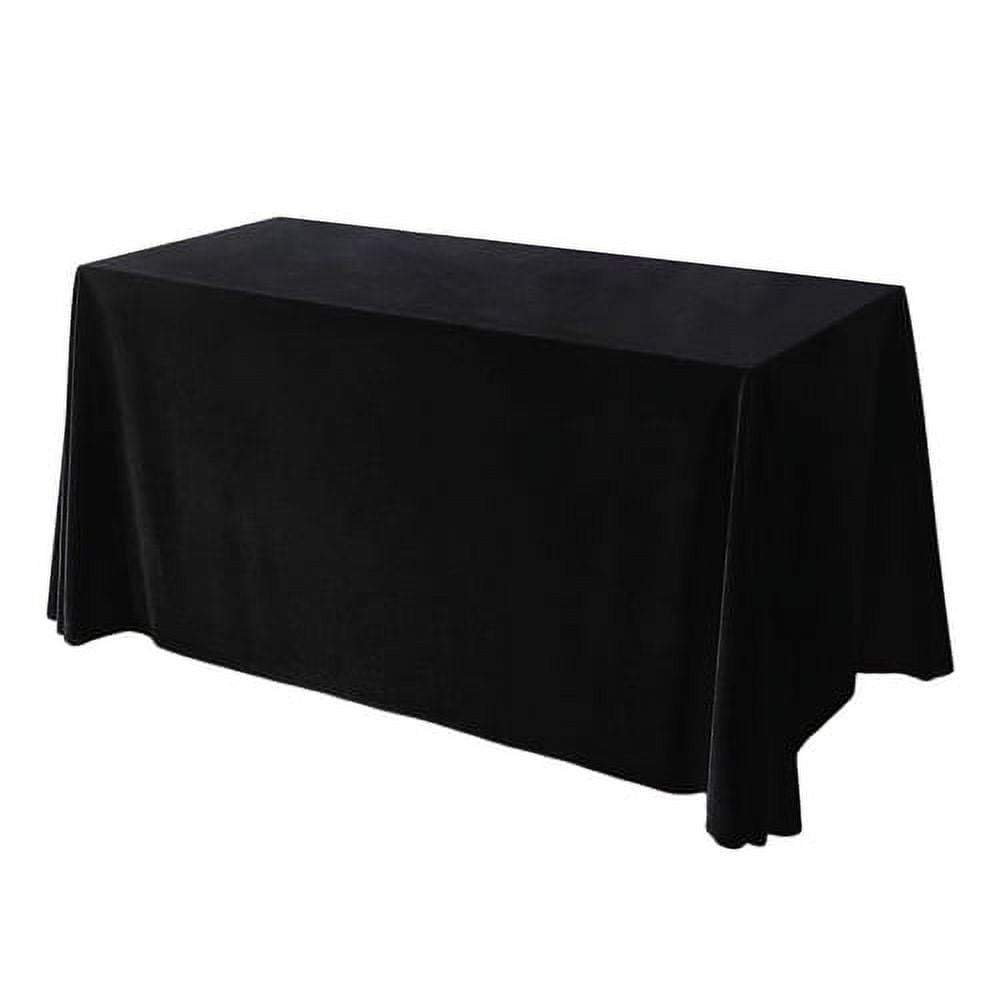 AQFZ Tablecloth Oblong Shape Pure Color Easy Care Velvet Table ...