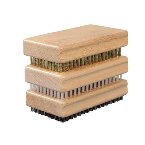 AQGT 1/3Pcs Snowboard Wax Brush Snowboard Wax Kit Nylon/Brass/Horsehair ...