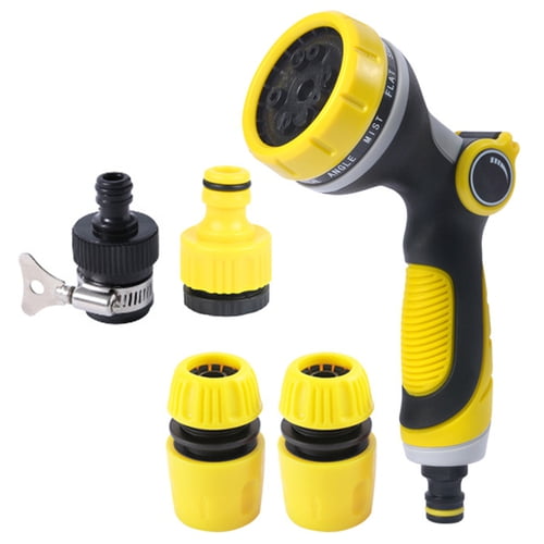 AQGT 1 Set Garden Hose Nozzle with Thumb Control Heavy Duty 10 Patterns ...