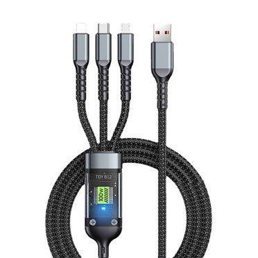 Simyoung 4FT 3-in-1 Multi USB Charging Cable Universal Power Cord for ...