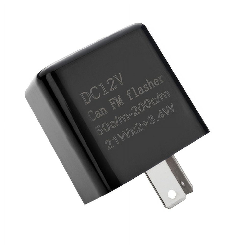 AQGT 2 Pin LED Flasher Motorcycle Turn Signal Indicator 12V Flash Relay ...