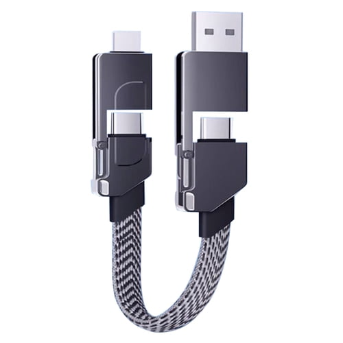 AQGT 25/100/150/200CM 4-In-1 Charging Cable PD 65W USB Type-C 8Pin ...