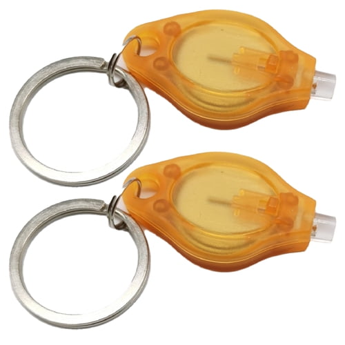 AQGT 2Pcs Mini LED Flashlights with Key Ring Compact Size Portable ...