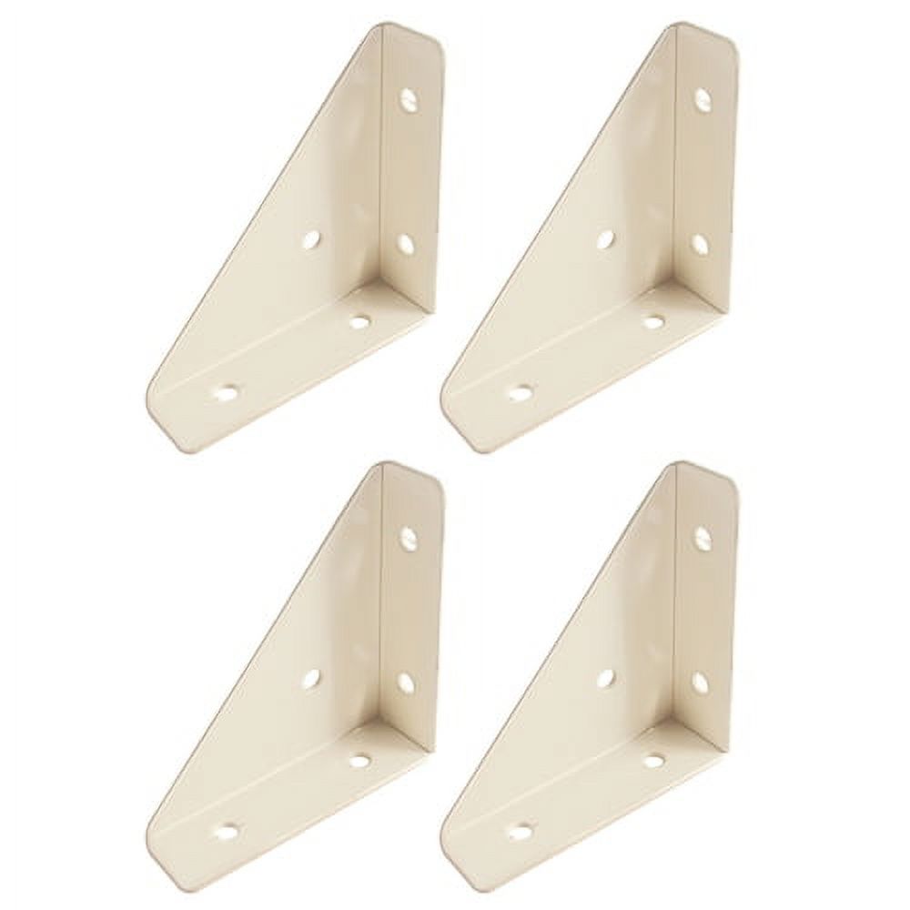 AQGT 4Pcs 90 Degree Gusseted Angle Connector Brackets Rustproof ...