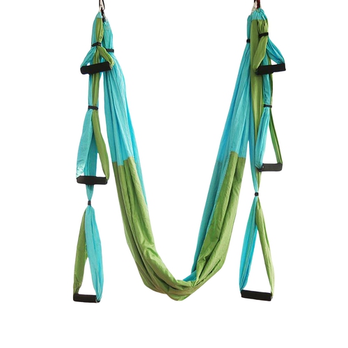 AQGT Aerial Yoga Swing Set Holds 441lb Capacity Adjustable Swing with ...