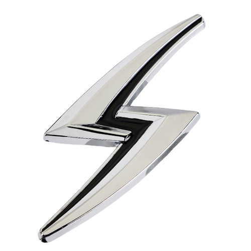 AQGT Car 3D Decal Z Shape Electroplating Polishing Fade-resistant Self ...