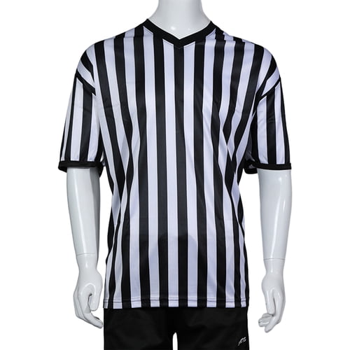 AQGT Court Uniform Striped Shape Short Sleeve V-neck Sweat Absorption ...