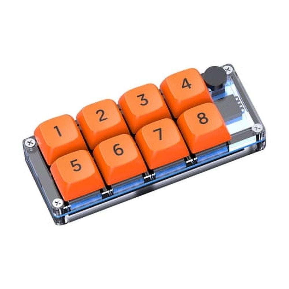 AQGT Macro Programmable Mini Keyboard with RGB Backlit 8 Key Hot-swap ...