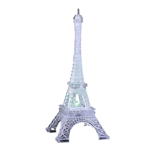 AQGT Mini Eiffel Tower LED Color Changing Night Light Home Bedroom ...