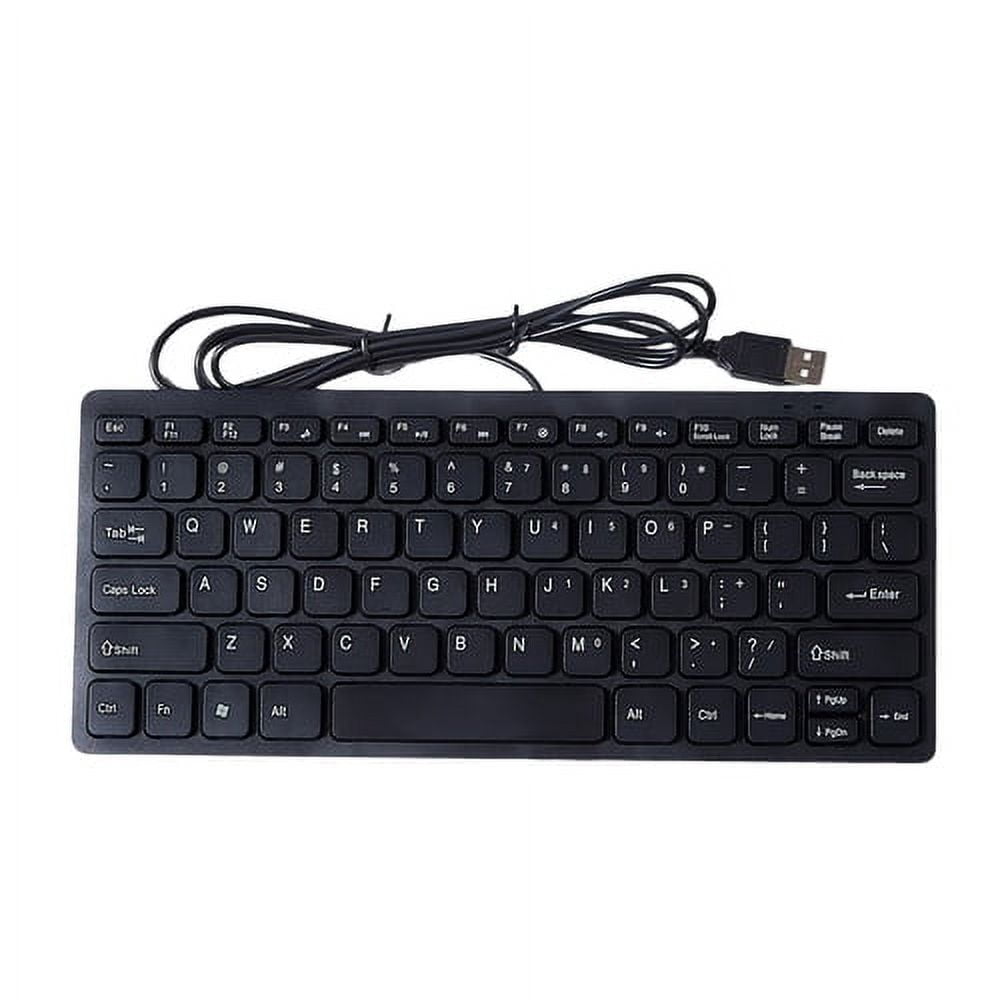 AQGT Mini Wired Keyboard with 78 Keys Frosting Process Lightweight ...