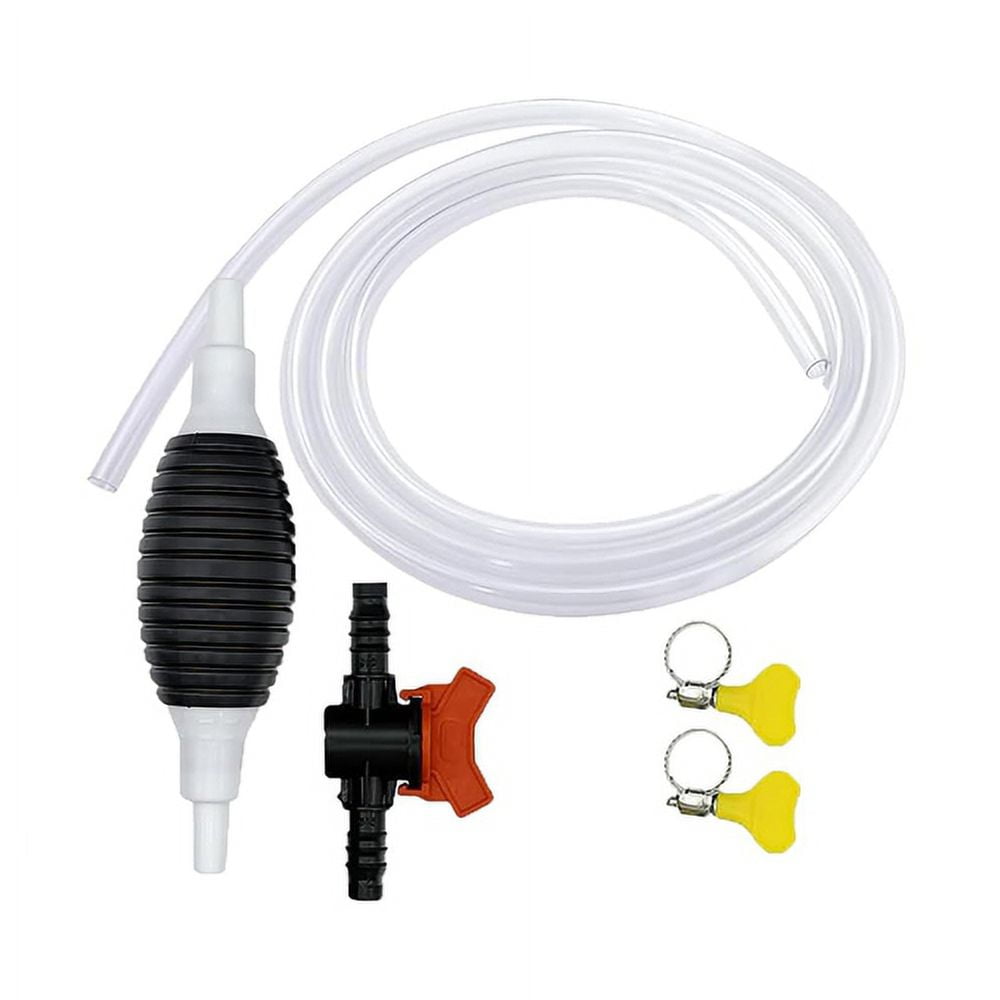 AQGT Multipurpose Manual Fuel Transfer Pump with PVC Hose Easy to Use ...