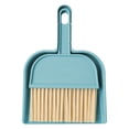 AQGT Small Broom with Dustpan Set with Handle Soft Bristles Handheld ...