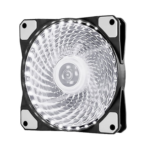 AQGT Ultra Mute 12cm 33 LEDs RGB Light Cooling Fan Heatsink for ...