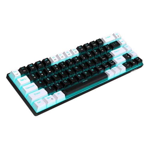 AQGT Wired Mechanical Keyboard 68 Keys Hot Swap Blue Switch Backlight ...