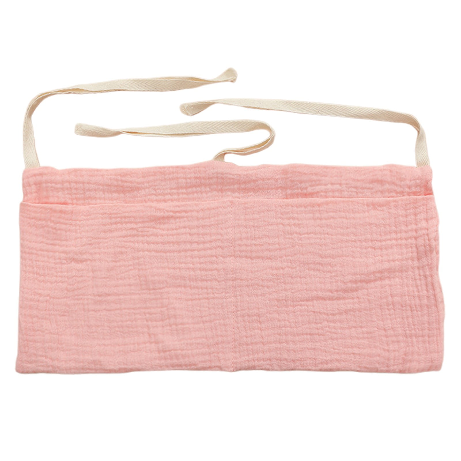 AQITTI Double Cotton Bed Storage Bag Pink Baby Nursery Organizer for ...